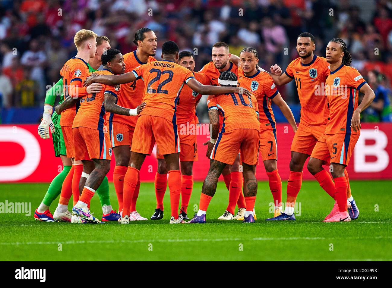 Niederlande Mannschaftsbild, Jubel, GER, UEFA Euro 2024, Fussball Herren, UEFA EM 2024 ...