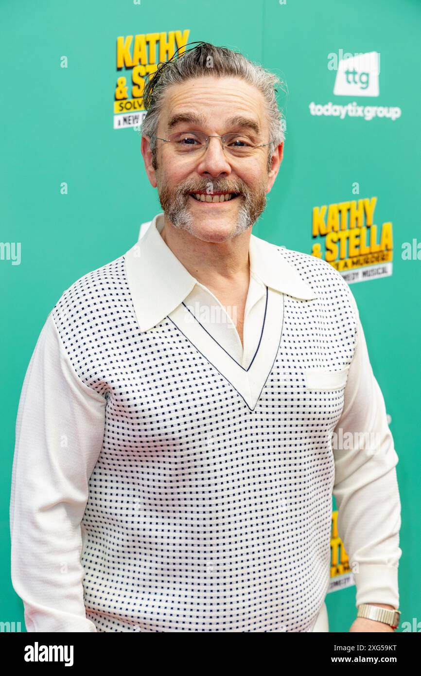 Guests attend Kathy and Stella Solve a Murder!' press night Featuring: Andy Nyman Where: London ...