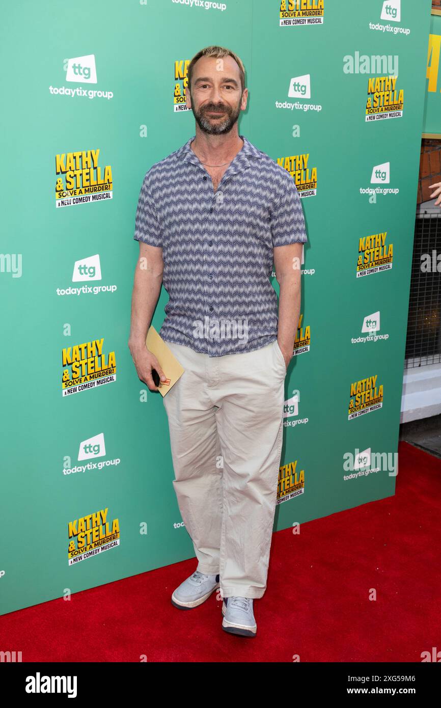 Guests attend Kathy and Stella Solve a Murder!' press night Featuring ...