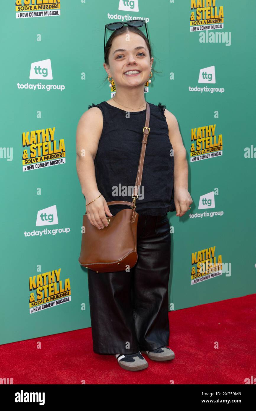 Guests attend Kathy and Stella Solve a Murder!' press night Featuring ...