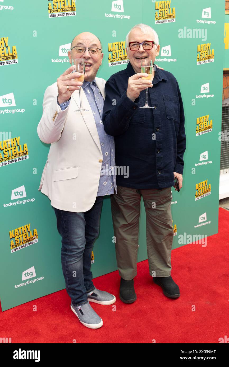 Guests attend Kathy and Stella Solve a Murder!' press night Featuring ...