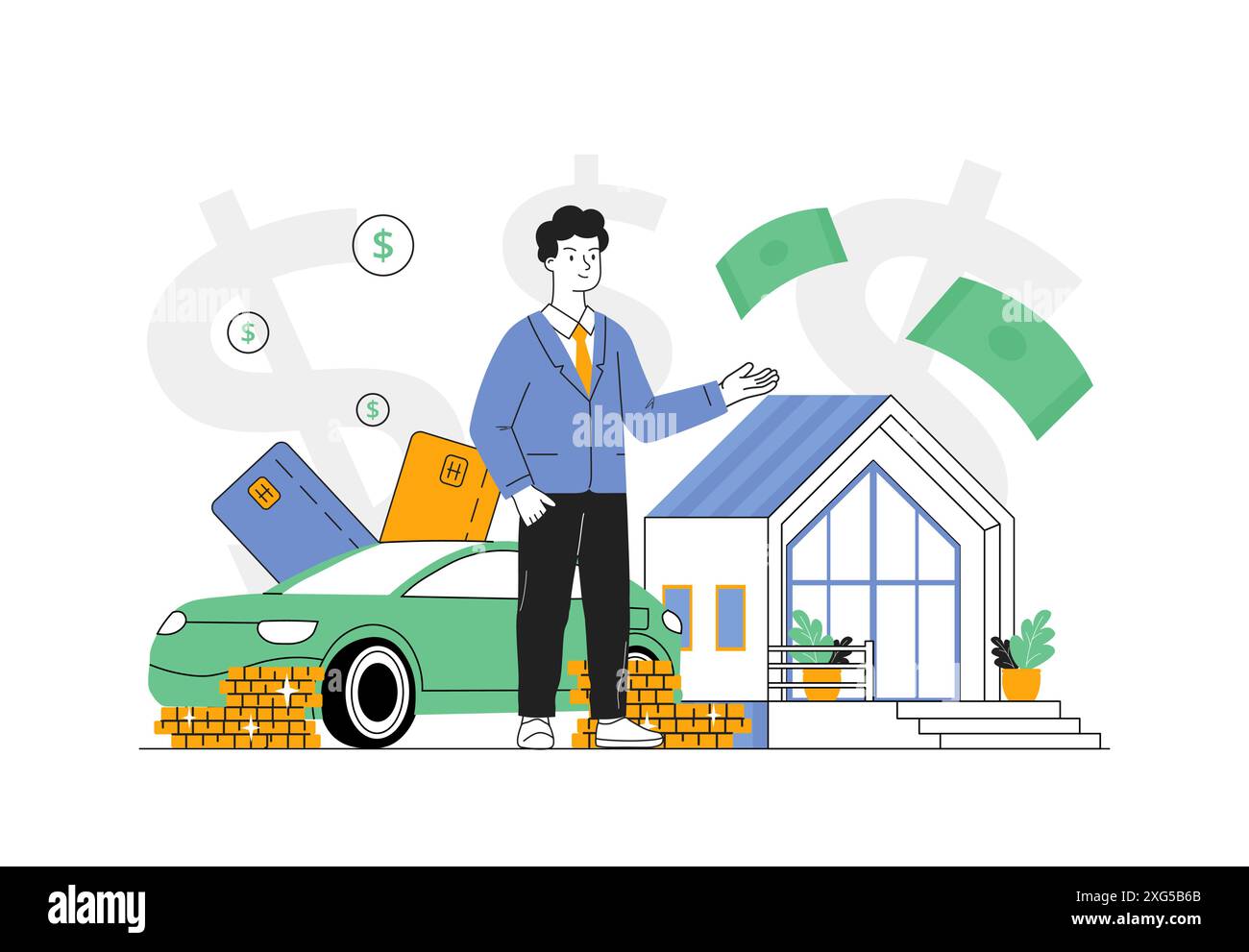 Real estate executive Stock Vector Images - Alamy