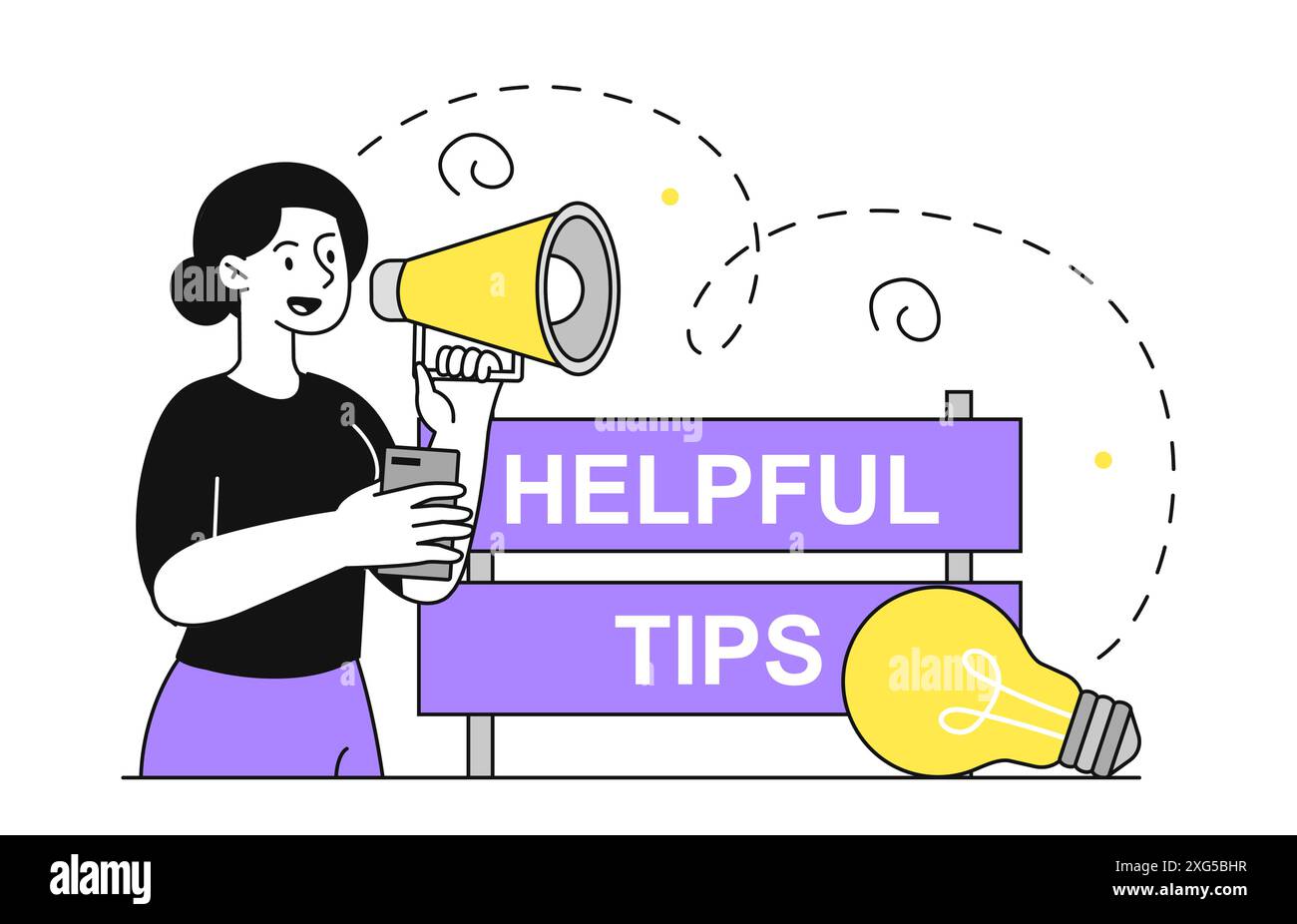 Helpful advice cartoon hi-res stock photography and images - Alamy