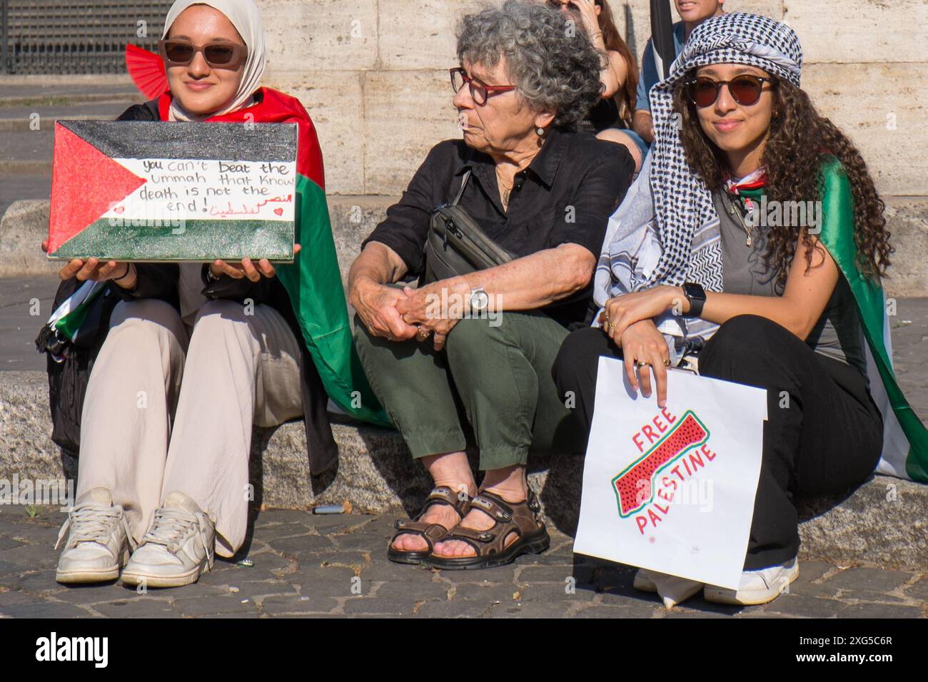 07/06/2024 Rome, National demonstration for the freedom of Anan, Ali ...