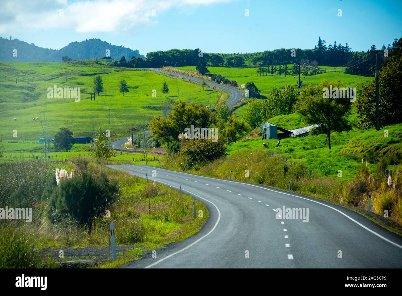 New Zealand State Highway 12 (Twin Coast Discovery Highway Stock Photo ...