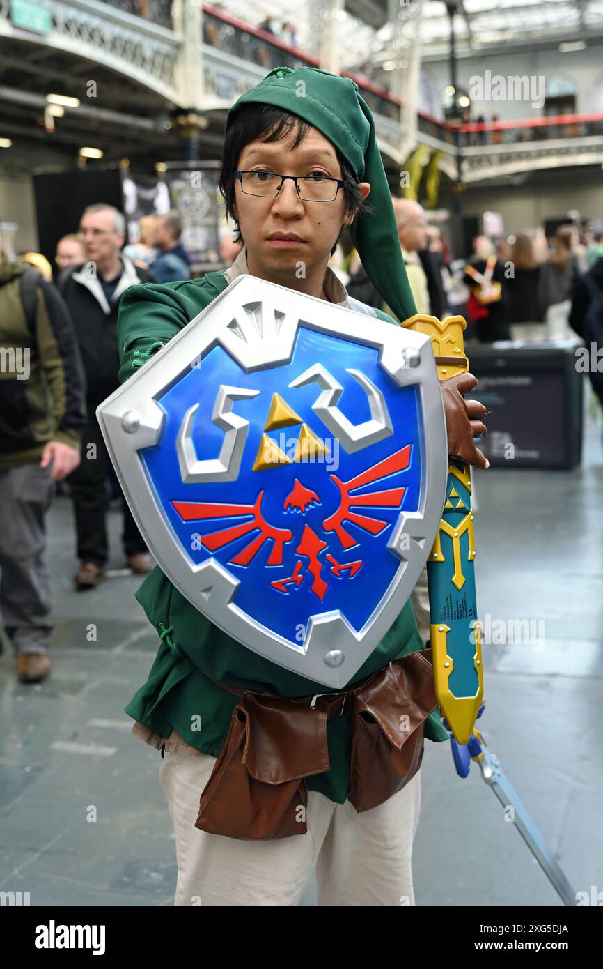 LONDON, UK. 6th July, 2024. Hundreds attend the London Film and Comic ...