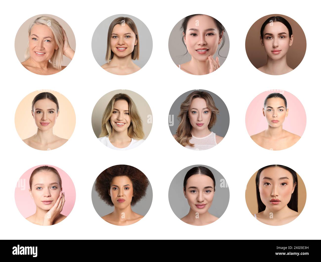 Group young beautiful multiethnic Cut Out Stock Images & Pictures - Alamy