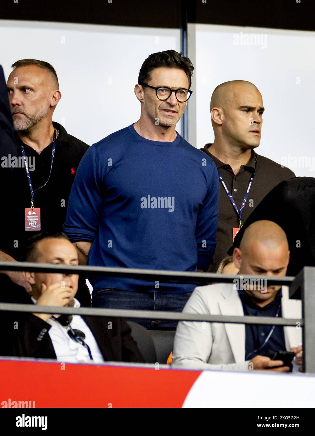 BERLIN - Hugh Jackman during the UEFA EURO 2024 quarter-final match ...