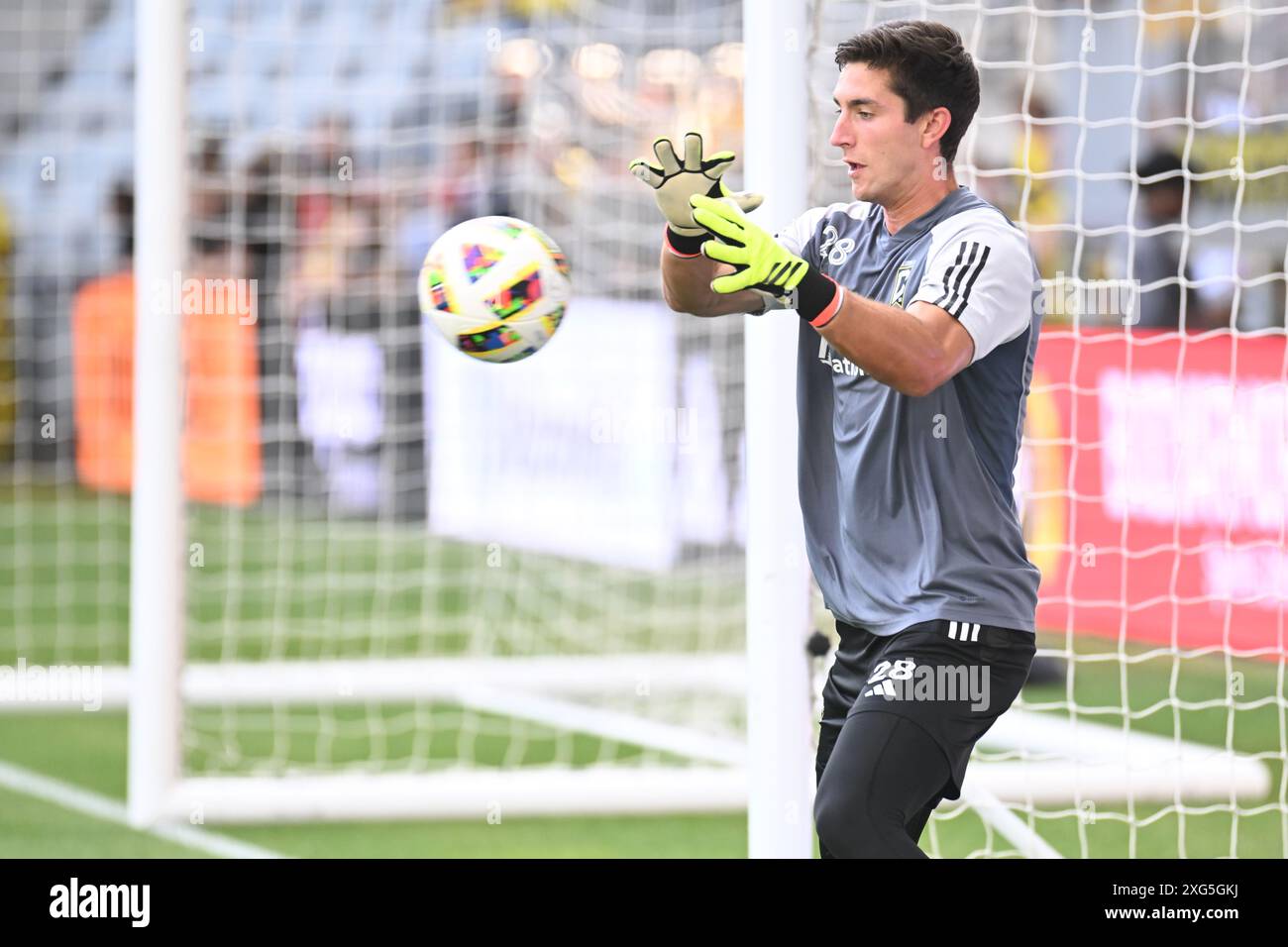 Columbus, Ohio, USA. 6th July, 2024. Columbus Crew goalkeeper Patrick ...