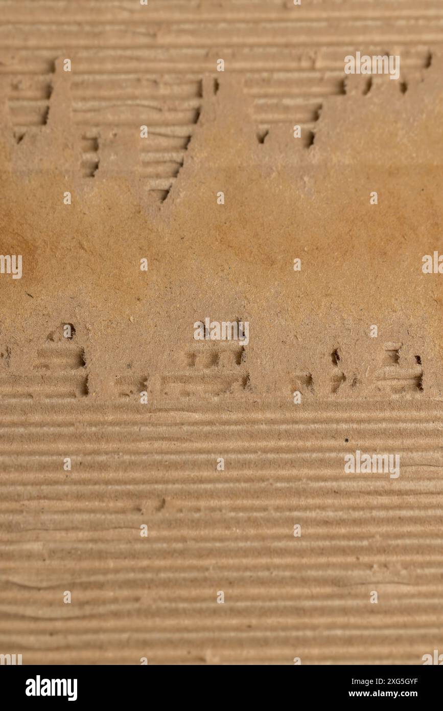 old corrugated cardboard for storage and transportation, old cardboard ...