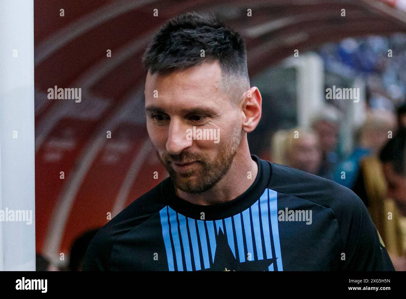 MIAMI GARDENS, FLORIDA - JUNE 29: Lionel Messi of Argentina during the ...