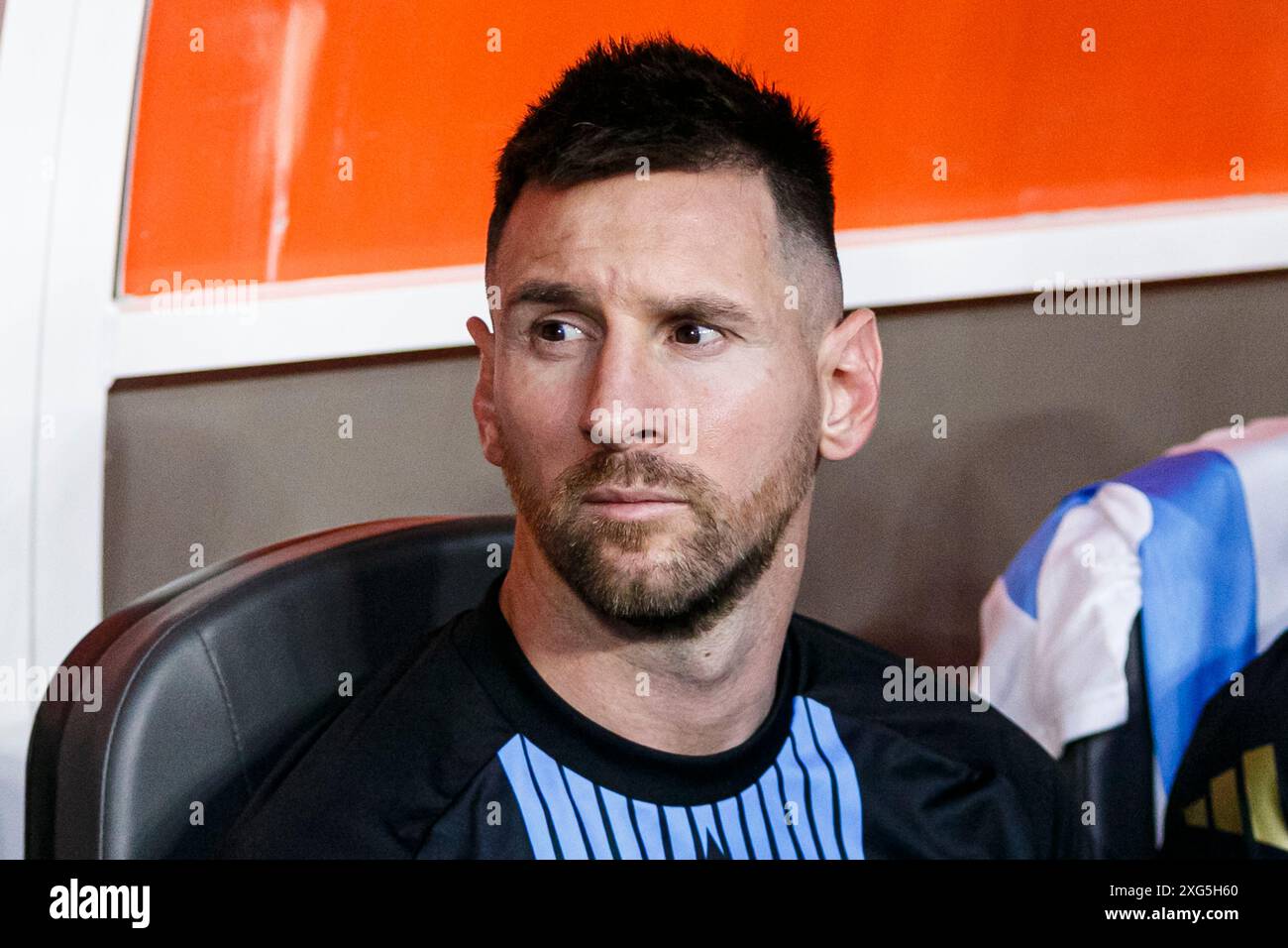 MIAMI GARDENS, FLORIDA - JUNE 29: Lionel Messi of Argentina during the ...