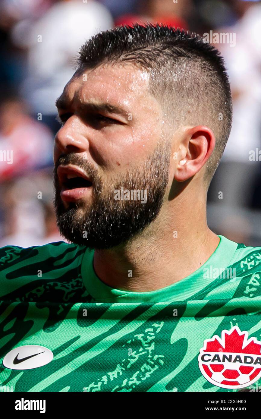 KANSAS CITY, KANSAS - JUNE 25: Goalkeeper Maxime Crepeau of Canada ...