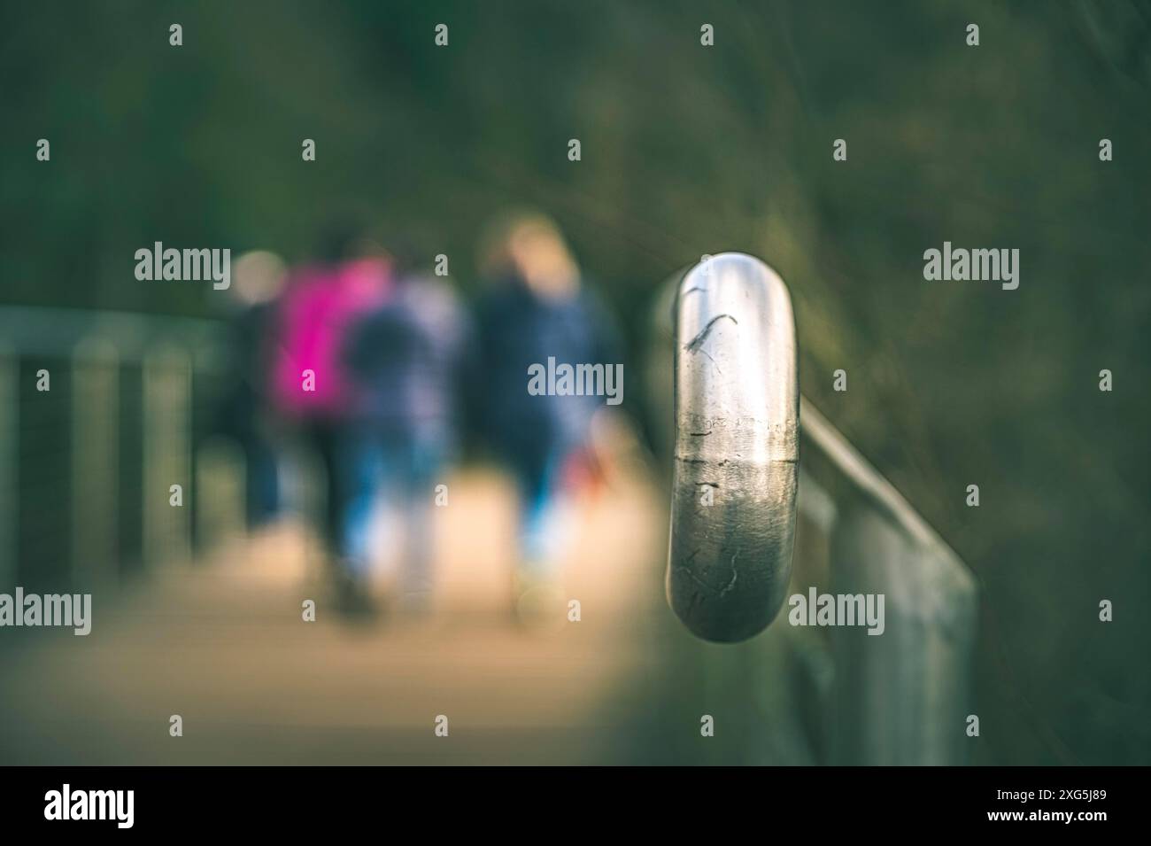 Handrail of a bridge Stock Photo - Alamy