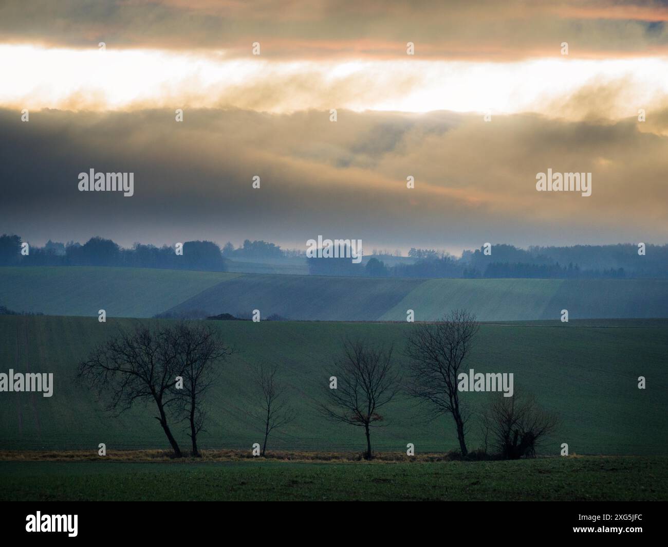 Evening landscape hi-res stock photography and images - Alamy