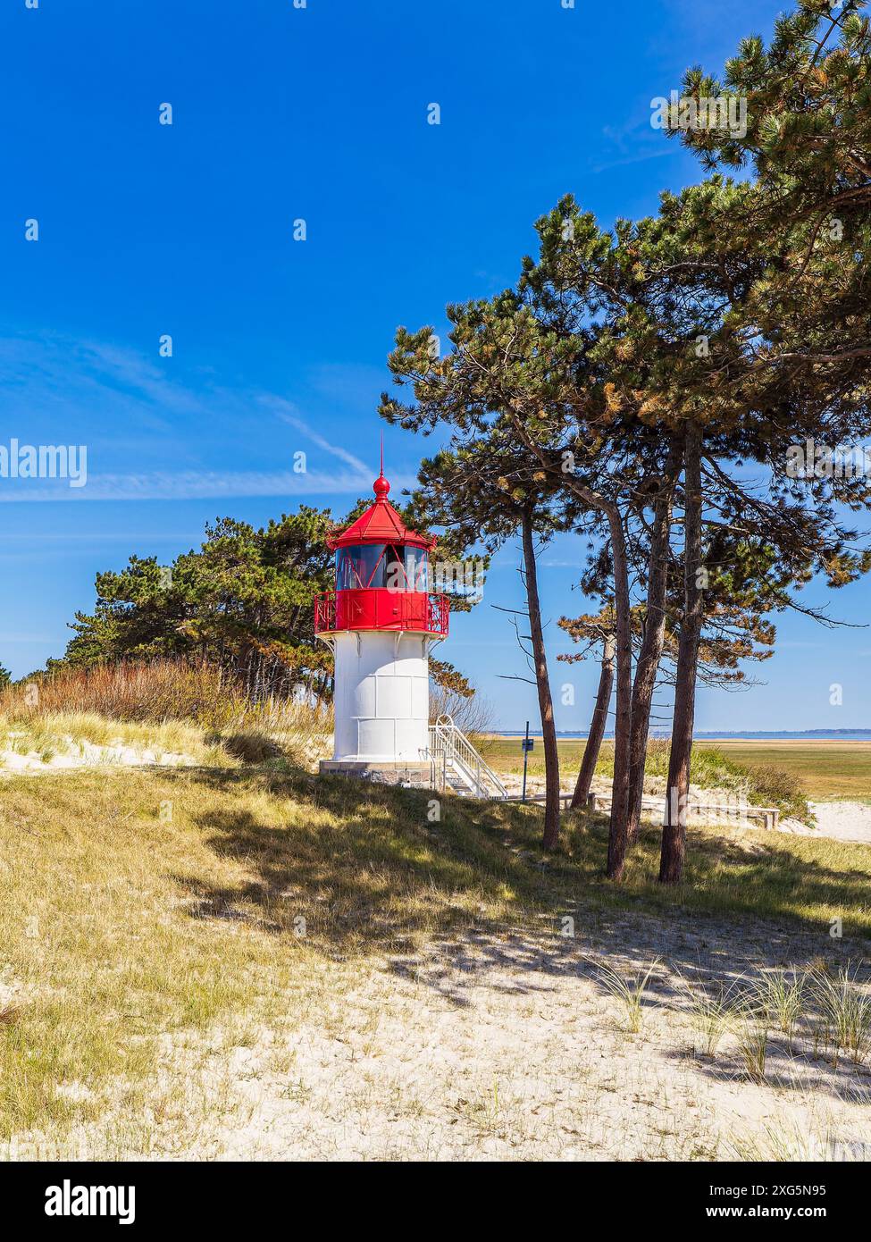 The Gellen lighthouse on the island of Hiddensee Stock Photo - Alamy