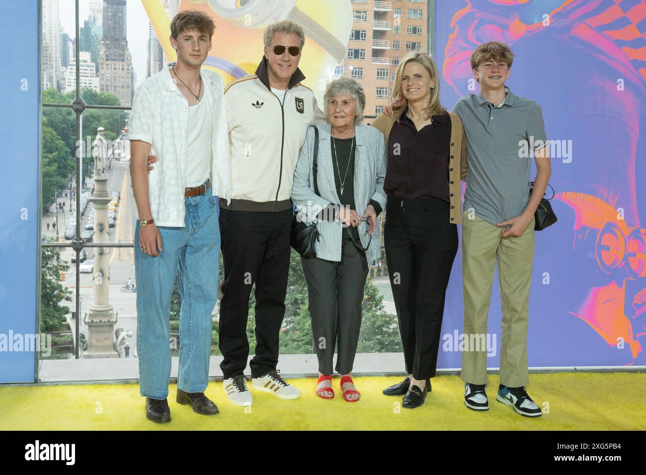 Magnus Ferrell, Will Ferrell, Betty Kay Overman, Viveca Paulin and Axel ...