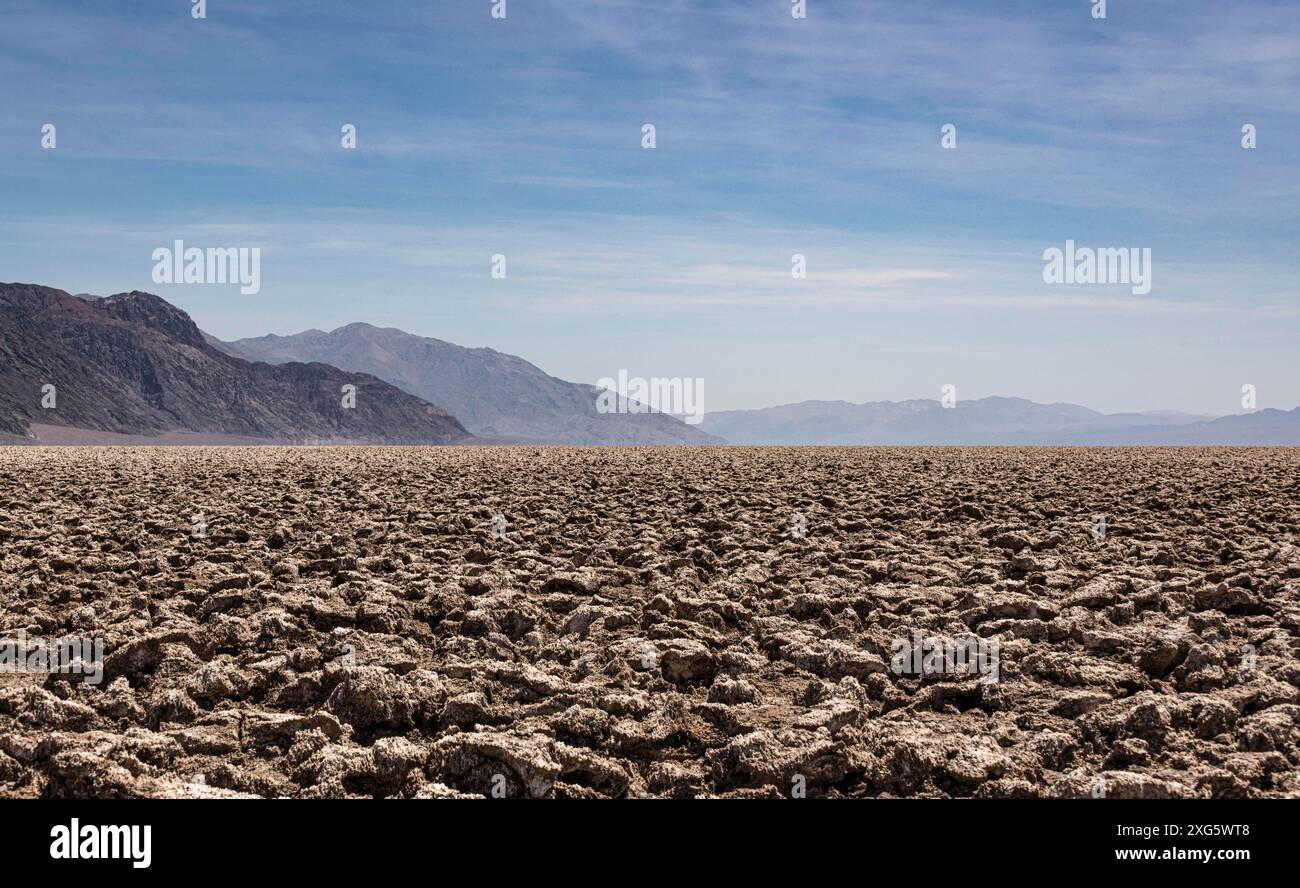 Devil's Golf Course, Death Valley National Park in California, USA ...