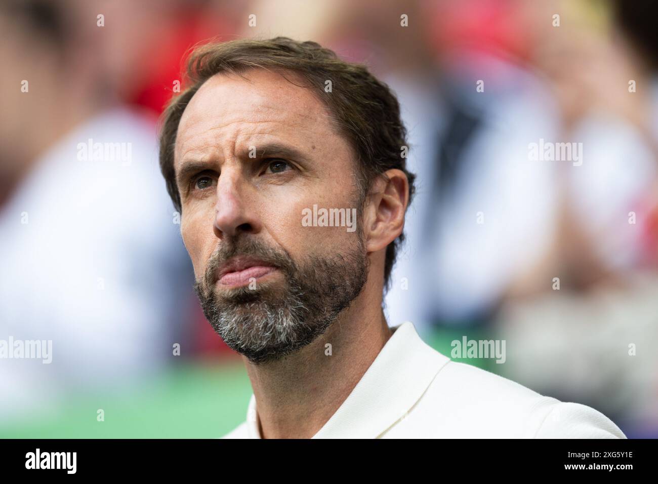 Dusseldorf. 6th July, 2024. England's head coach Gareth Southgate is ... Dusseldorf. 6th July, 2024. England's head coach Gareth Southgate is ...