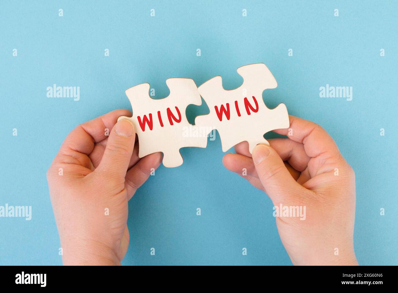The word win is standing on puzzle parts, problem solving, winner ...