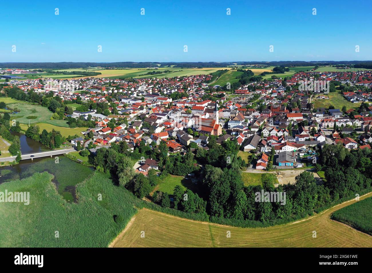 Aerial view dingolfing historic hi-res stock photography and images - Alamy