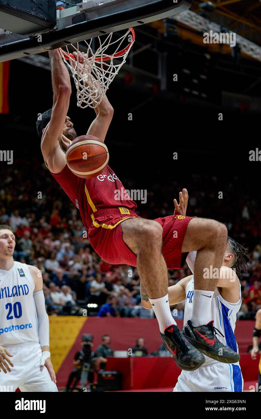 Santiago Aldama from Spain team seen in action during the game between ...