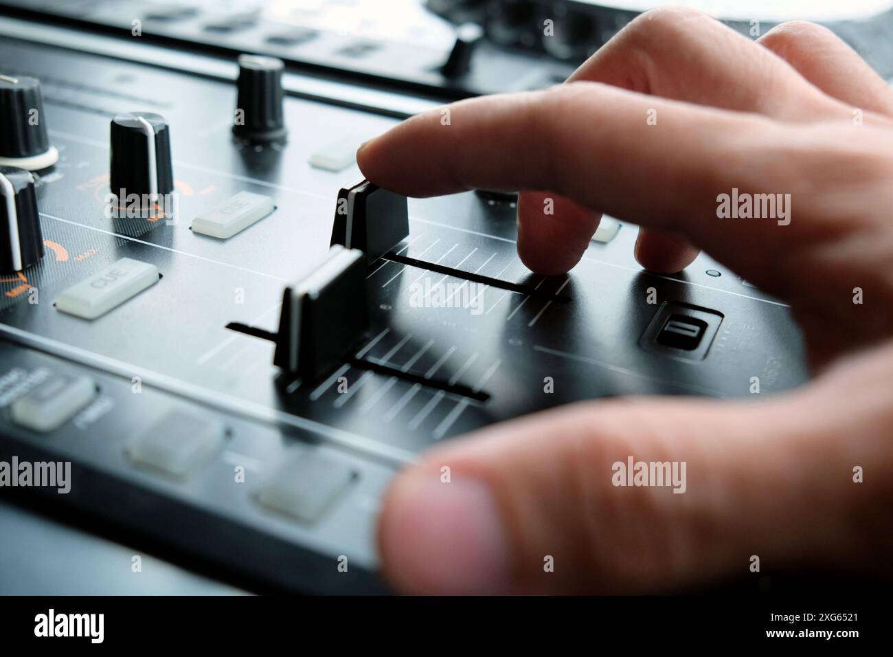 Hand control digital audio mixer hi-res stock photography and images ...