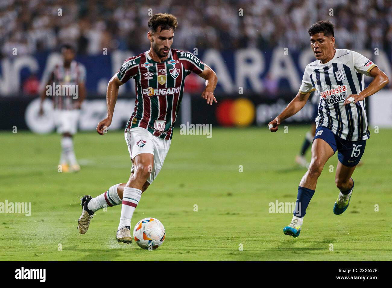 LIMA, PERU - APRIL 3: Matheus Martinelli of Fluminense and Jesus ...