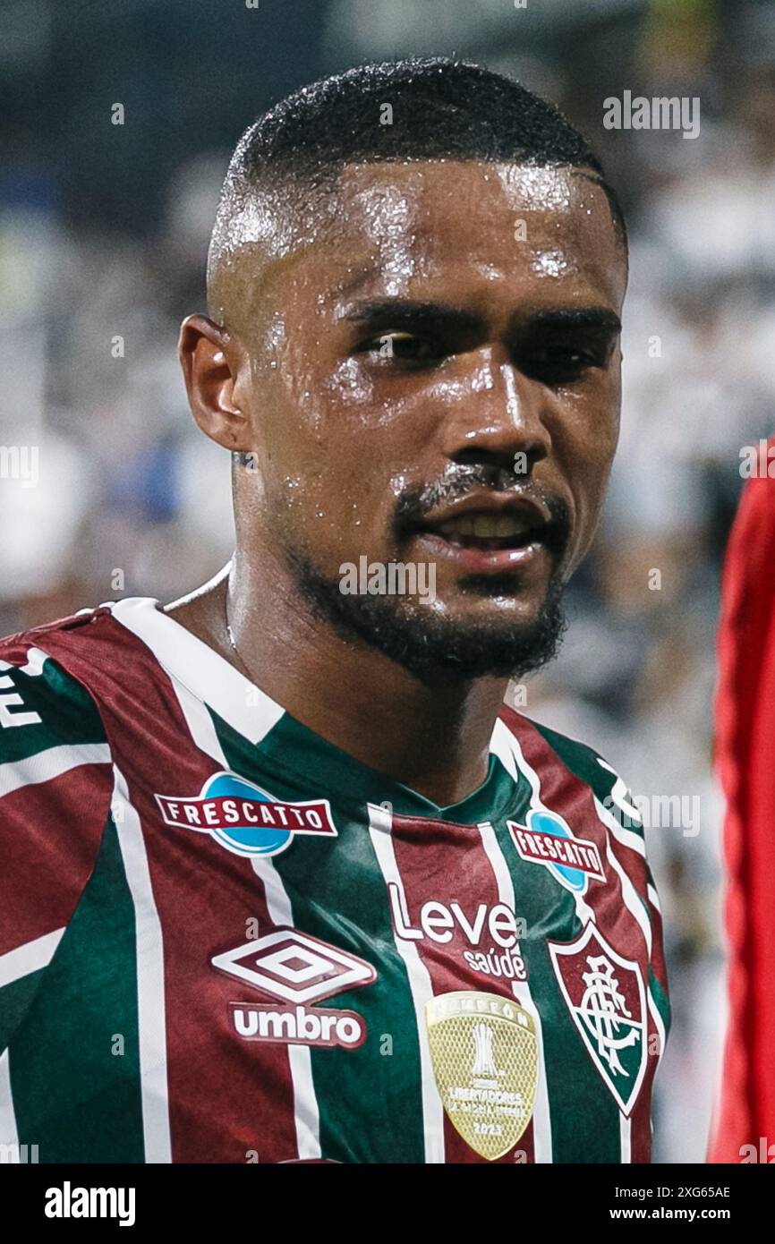 LIMA, PERU - APRIL 3: Douglas Costa of Fluminense during Copa CONMEBOL ...