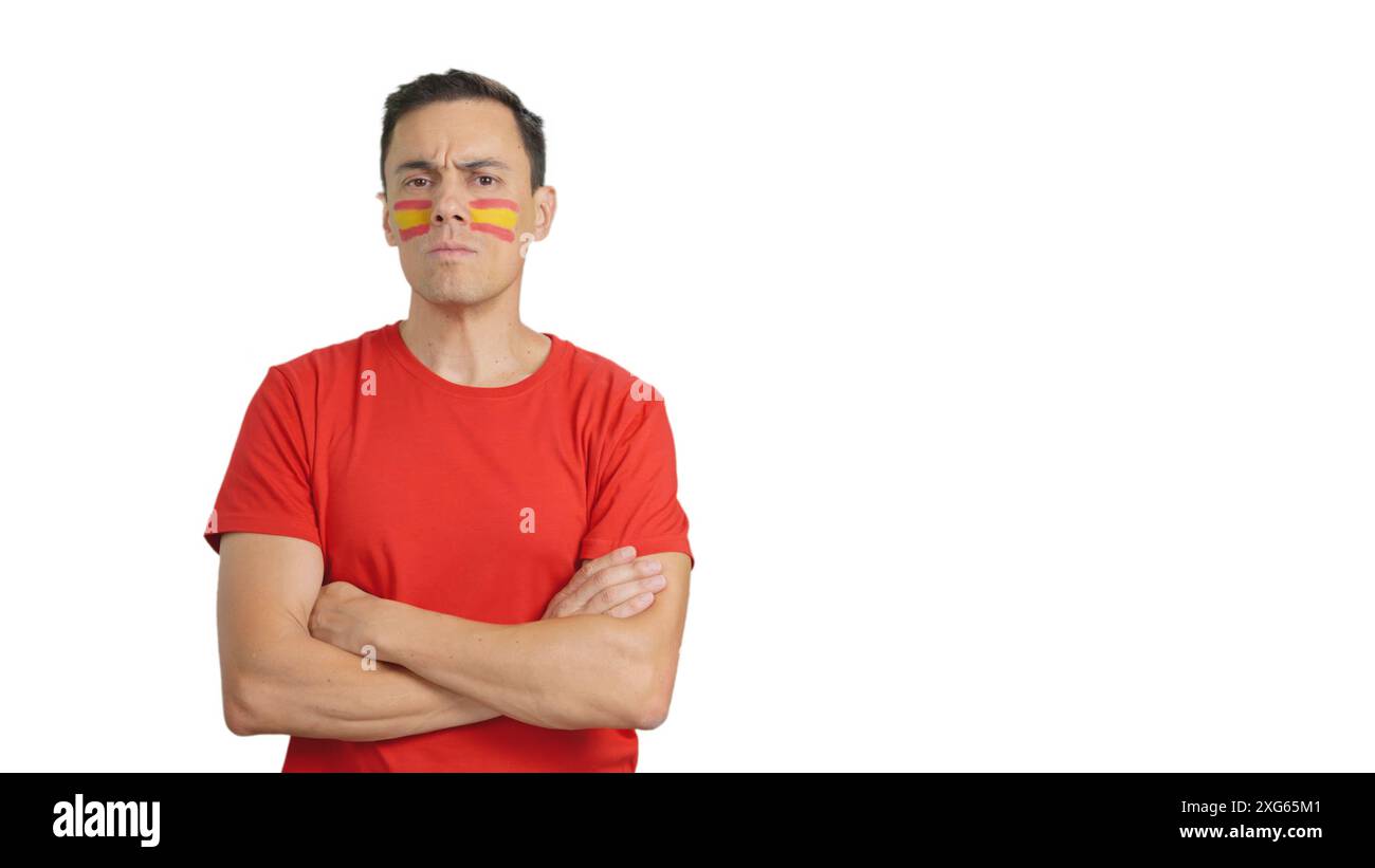 Serious man spanish flag hi-res stock photography and images - Alamy