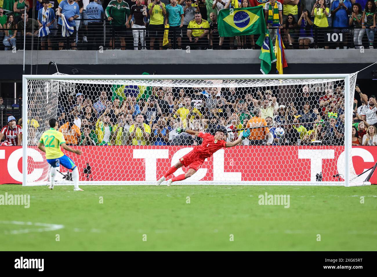 Las Vegas, NV, USA. 06th July, 2024. Brazil forward Gabriel Martinelli ...