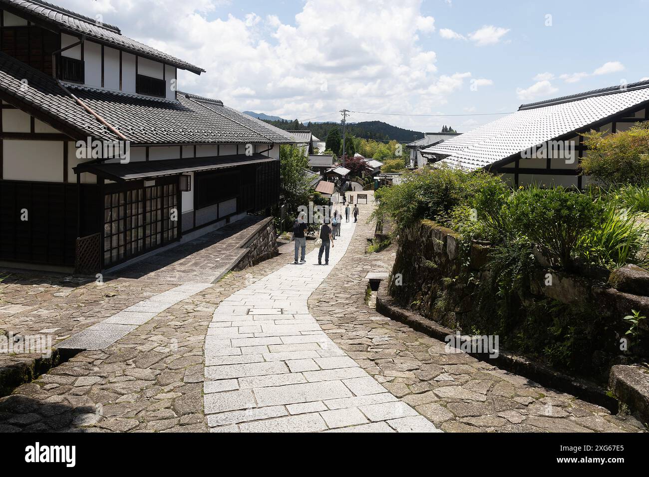 Magome (馬籠) is a former post town in the Kiso Valley, which served ...