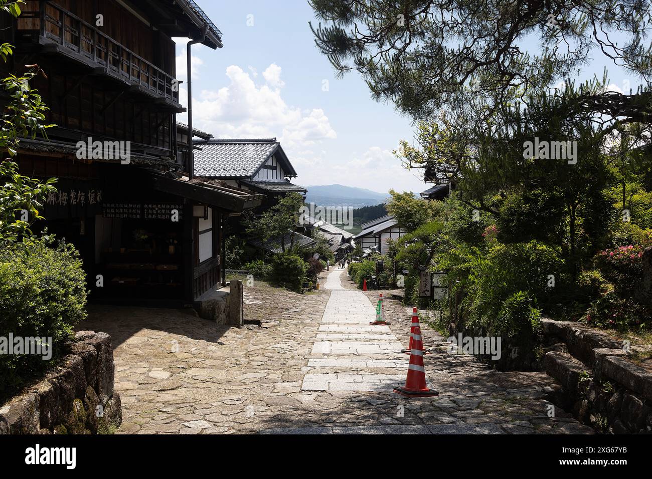 Magome (馬籠) is a former post town in the Kiso Valley, which served ...