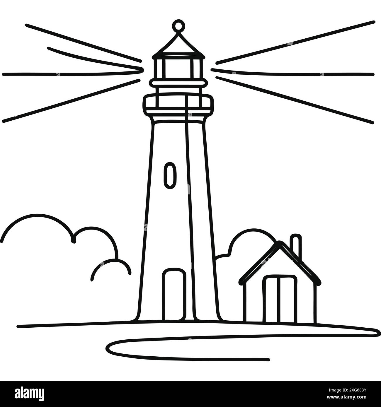 Lighthouse castle Cut Out Stock Images & Pictures - Alamy