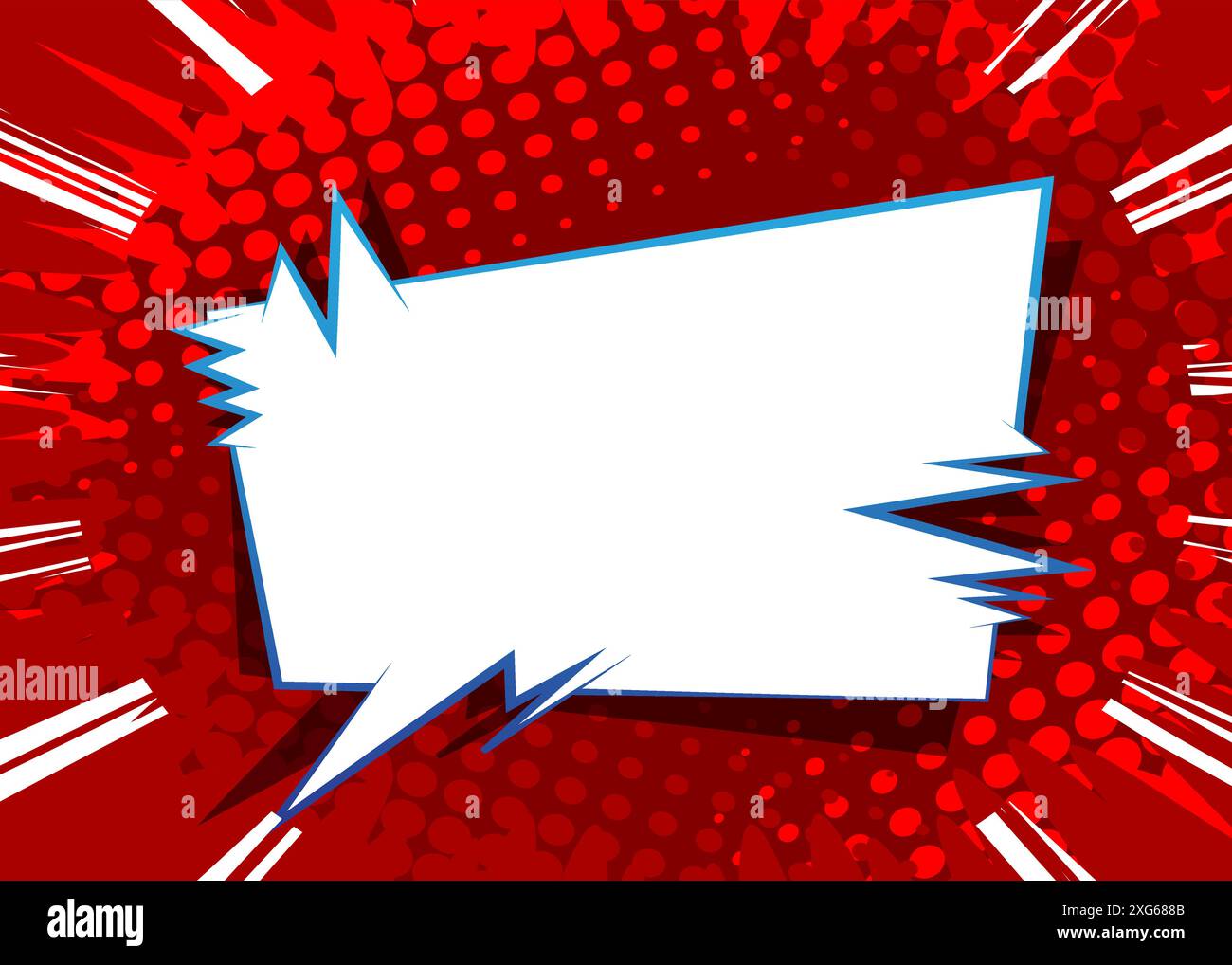 Simple Cartoon Background, comic book abstract speech bubble backdrop ...