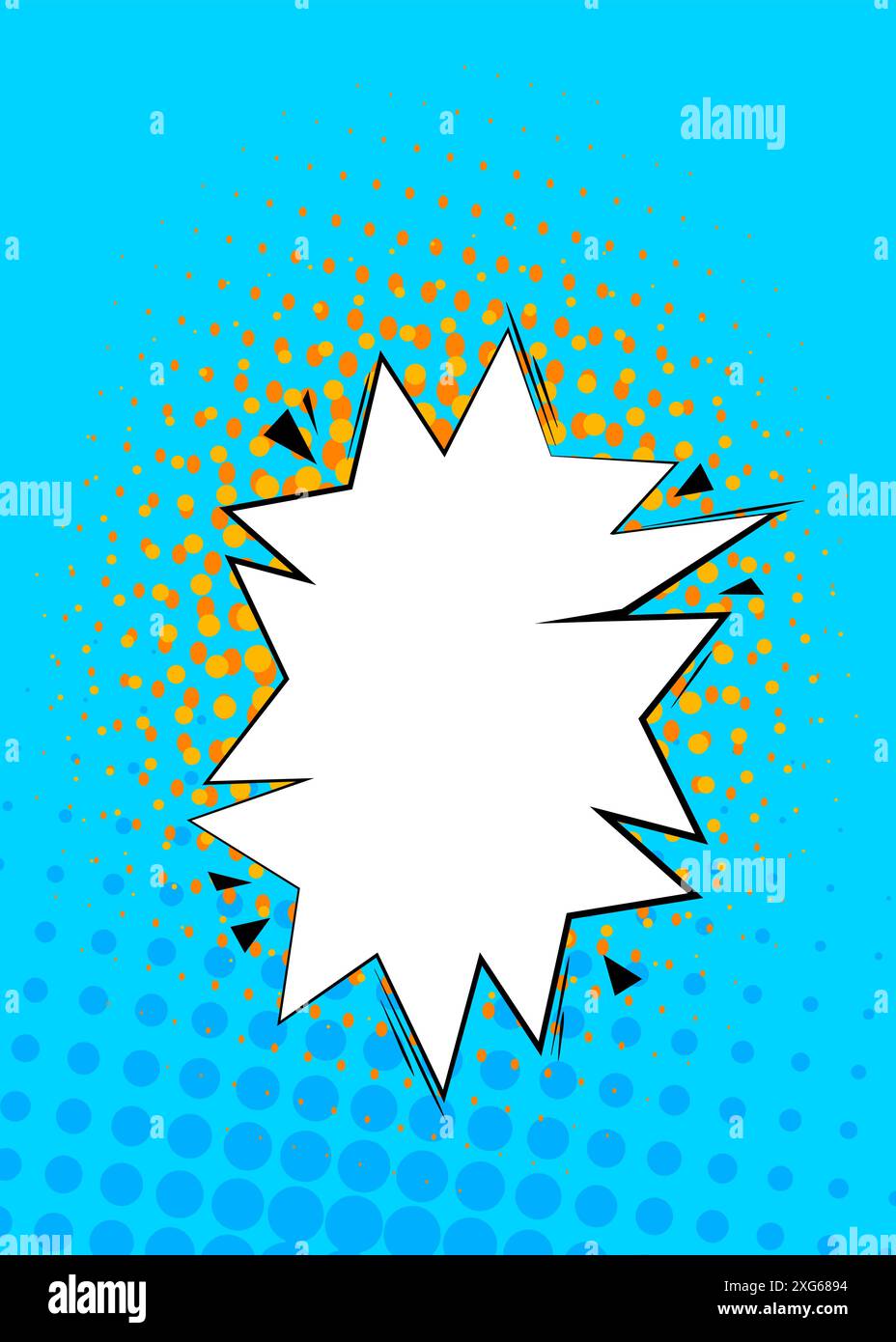 Simple Cartoon Background, comic book abstract speech bubble backdrop ...