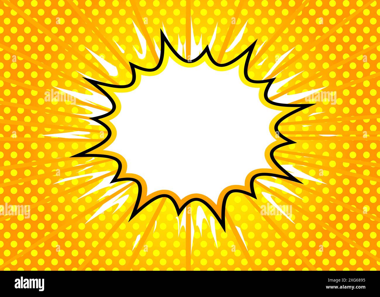 Simple Cartoon Background, comic book abstract speech bubble backdrop ...