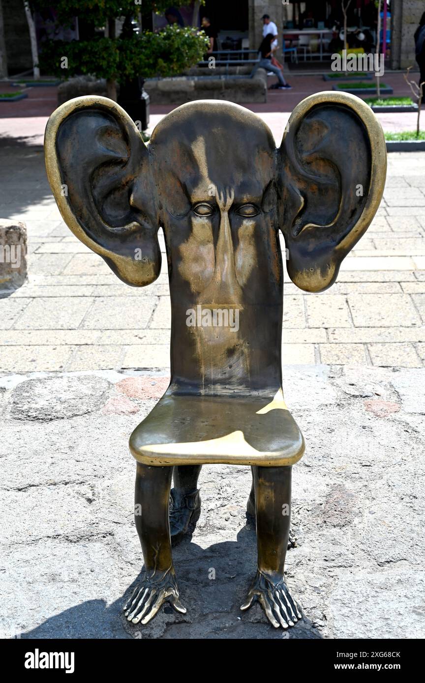 GUADALAJARA, JALISCO, MEXICO: Whimsical bronze sculptures by Alejandro ...