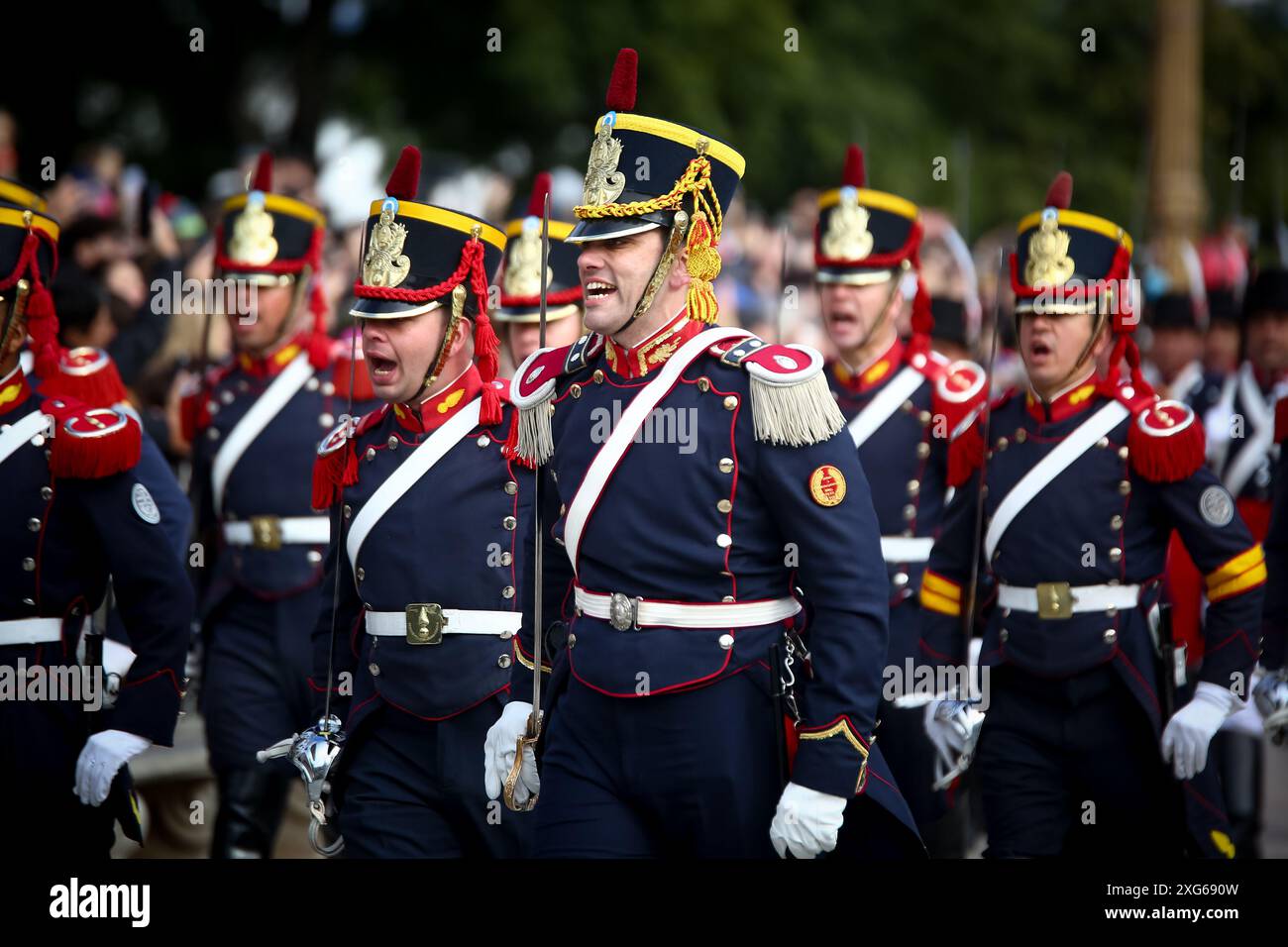 Buenos Aires, Argentina. 06th July, 2024. Grenadier regiment seen ...