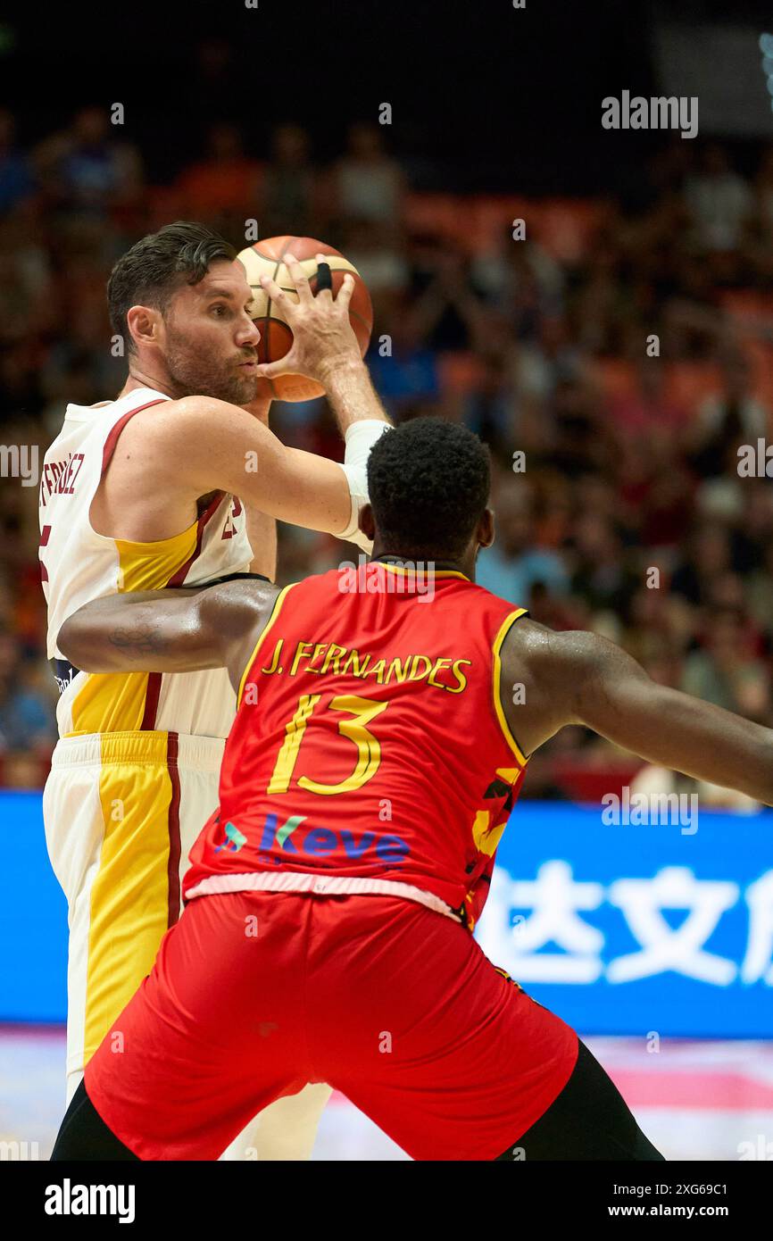 Valencia, Spain. 03rd July, 2024. Joao Fernandes from Angola team, Rudy ...