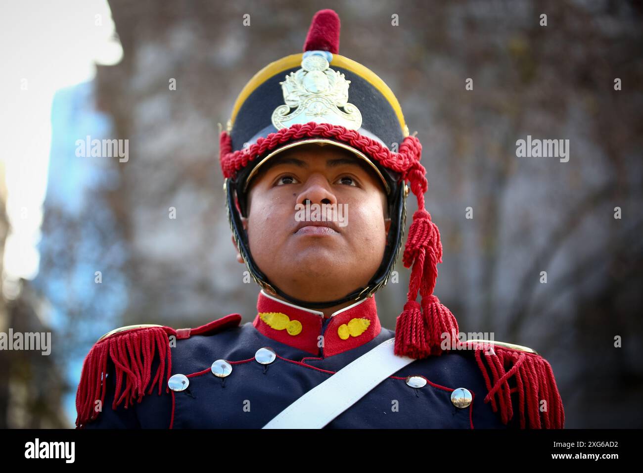 Buenos Aires, Argentina. 06th July, 2024. A soldier of the Grenadier ...