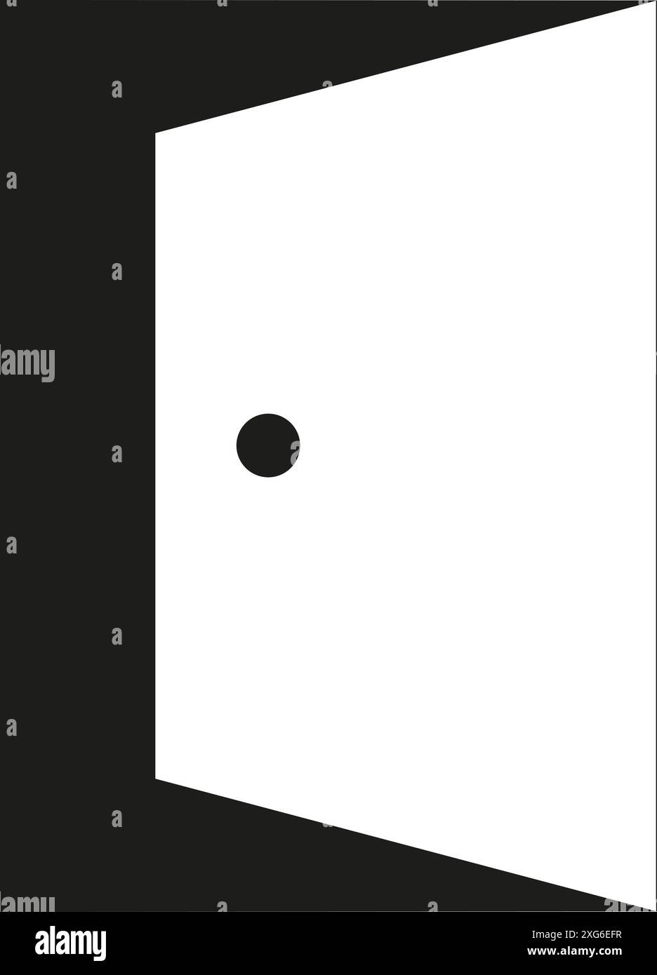 Door frame icon. Entrance symbol. Flat vector logotype element. Door ...