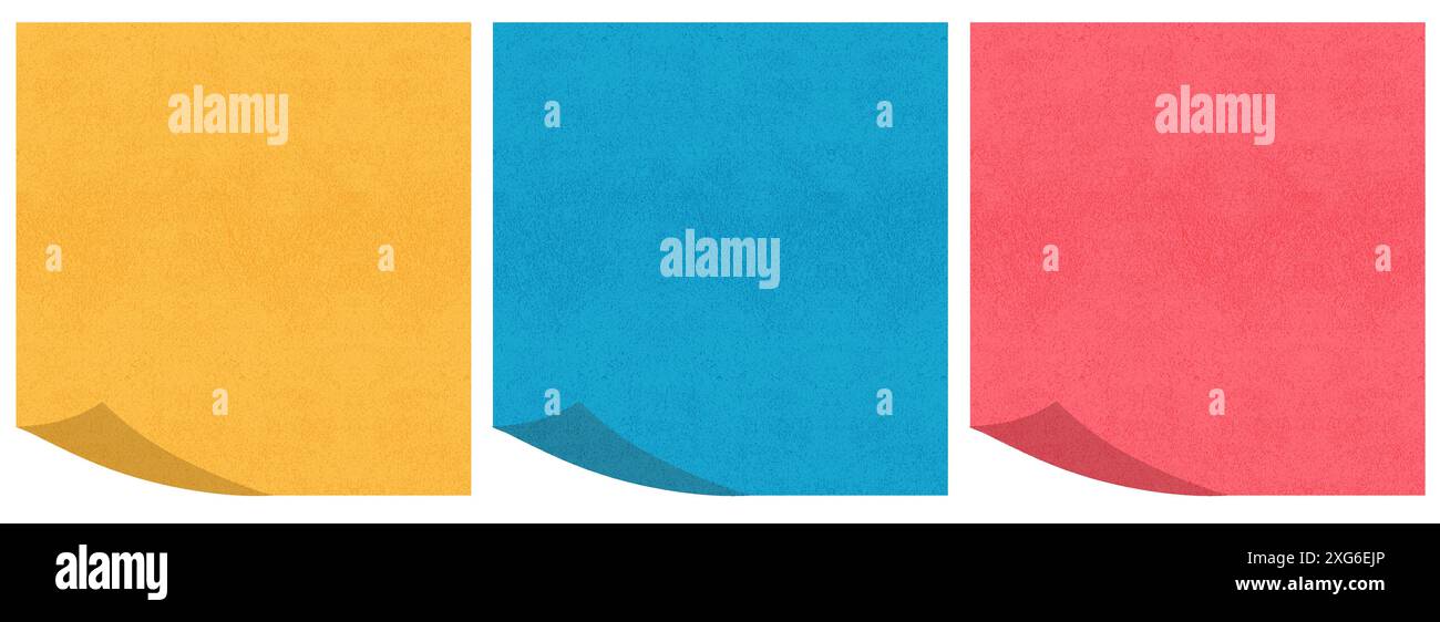 Sticky notes illustration. Childrens school, colorful notes Stock Photo ...