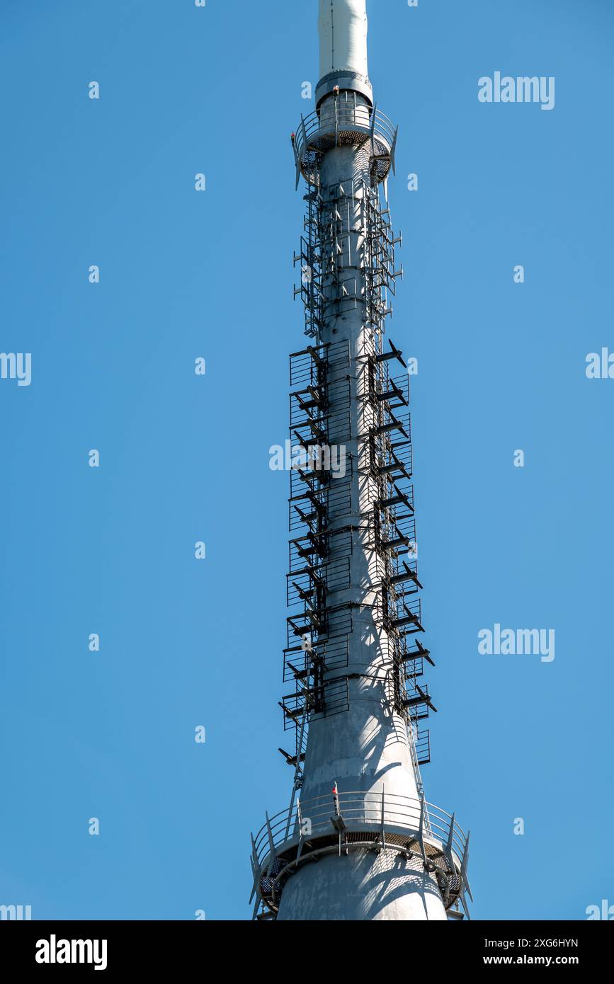 Architecture detail of Jested tower on the top of Jested mountain ...