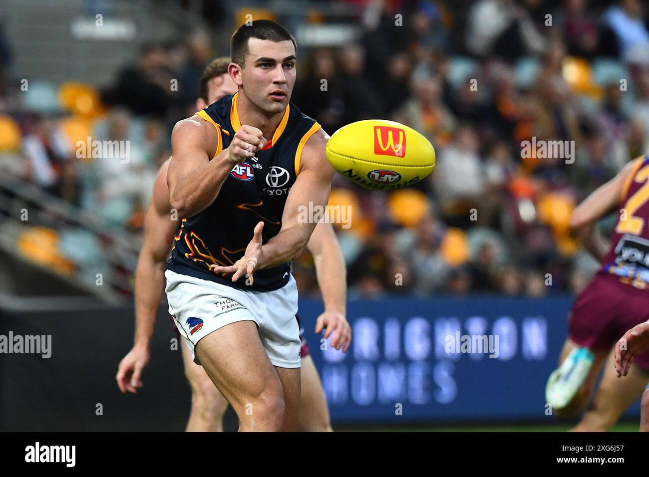 Brisbane, Australia. 07th July, 2024. Josh Rachele of the Crows ...