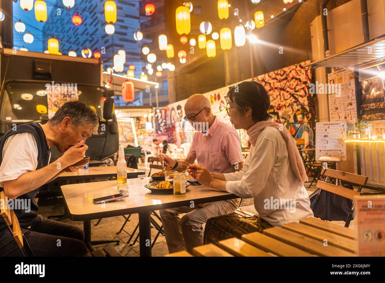 Osaka, Japan - Osaka, Japan - Osaka, Japan Tenma district, Izakaya bar ...