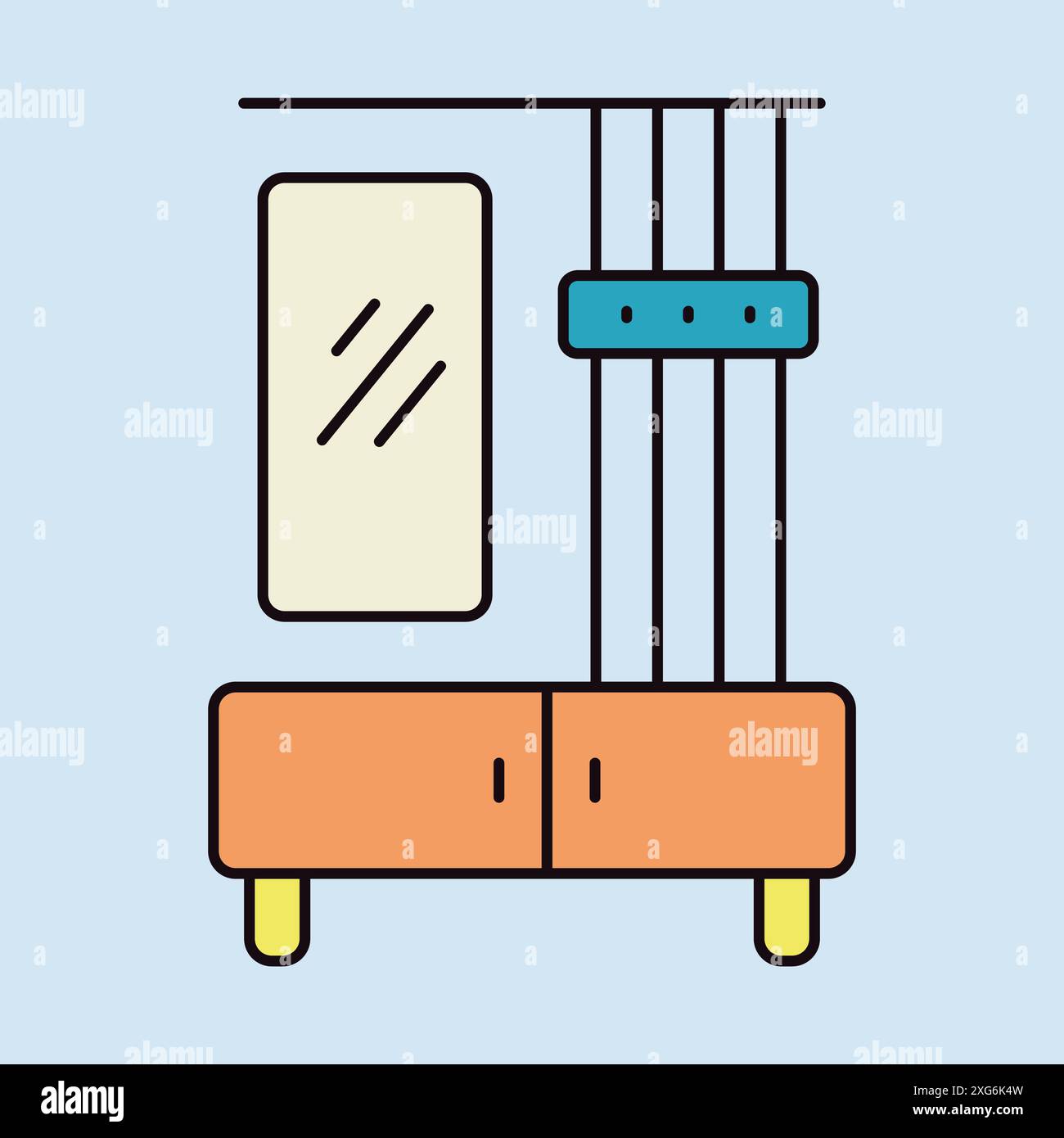 Entrance hall house domestic Stock Vector Images - Alamy