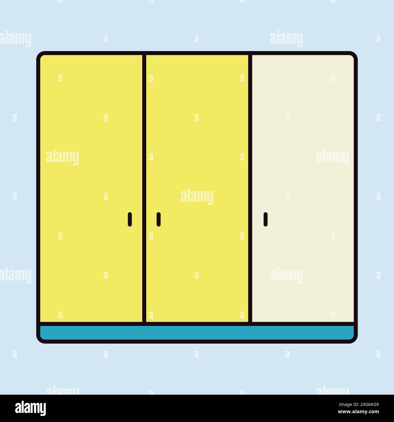 Cupboard vector icon. Graph symbol for furniture, web site and apps ...