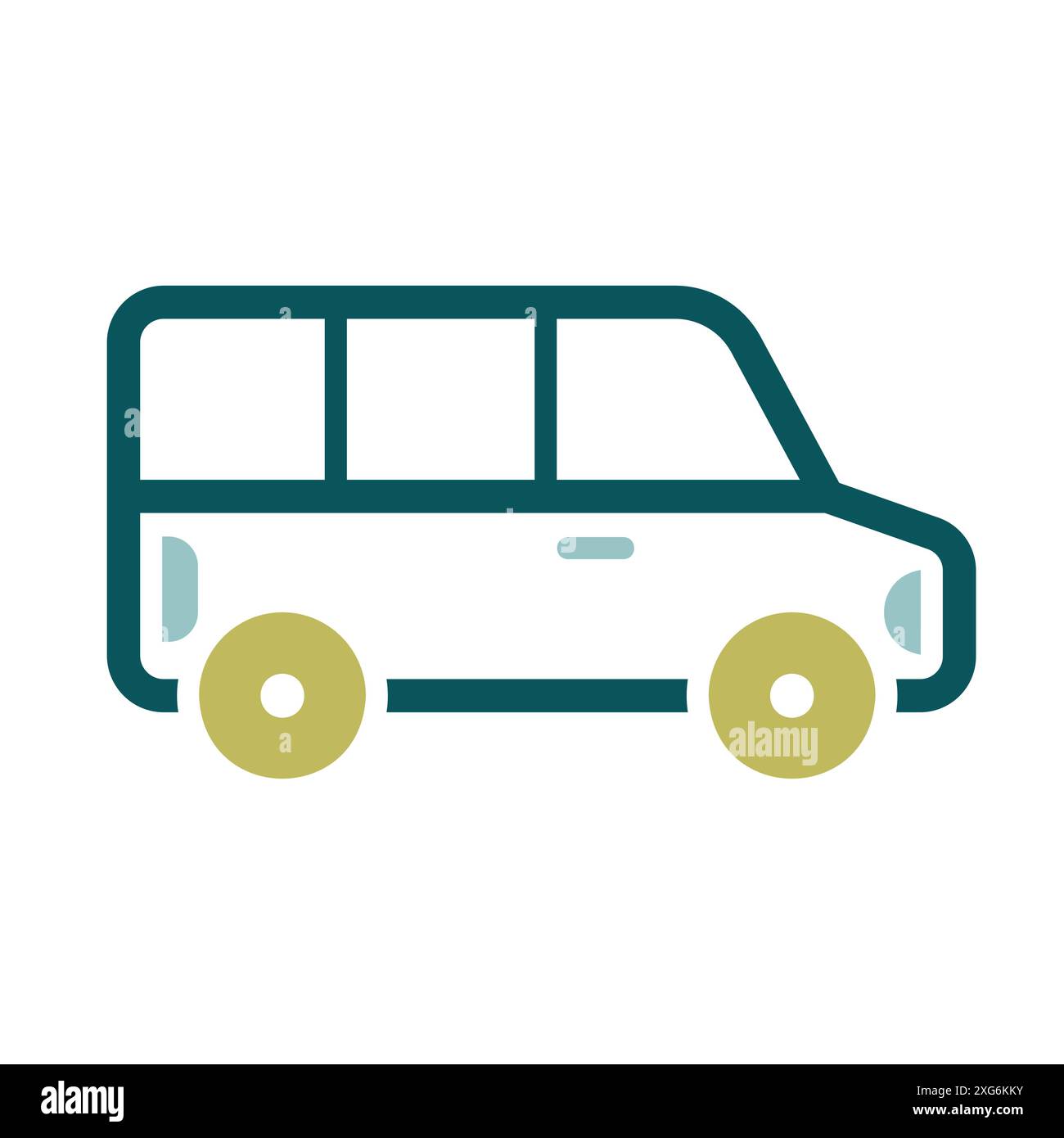 Airport shuttle minivan, shuttle bus vector icon. Graph symbol for ...