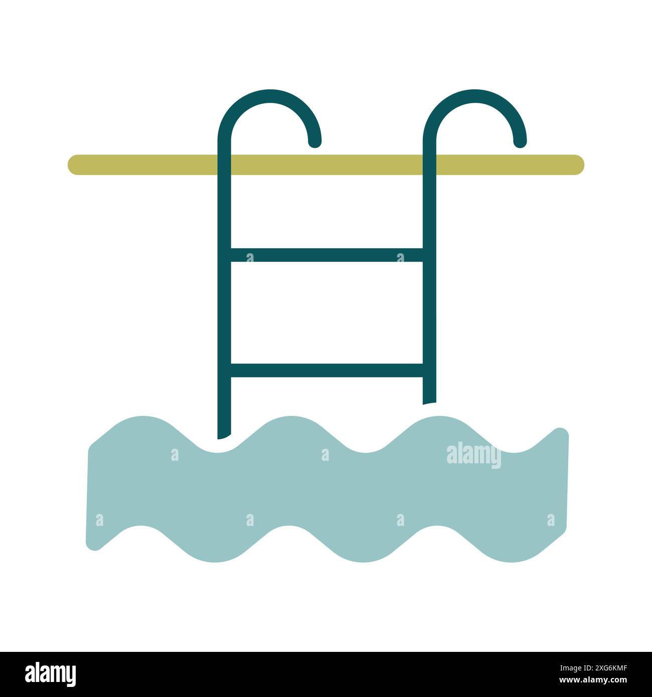 Swimming pool flat vector isolated icon. Graph symbol for travel and ...
